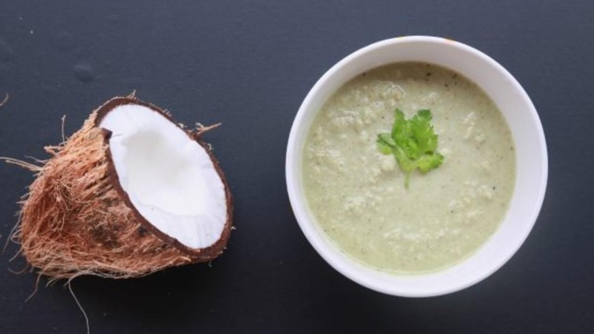 Coconut Chutney Recipe | How to Make Coconut Chutney | Whole Food Plant ...