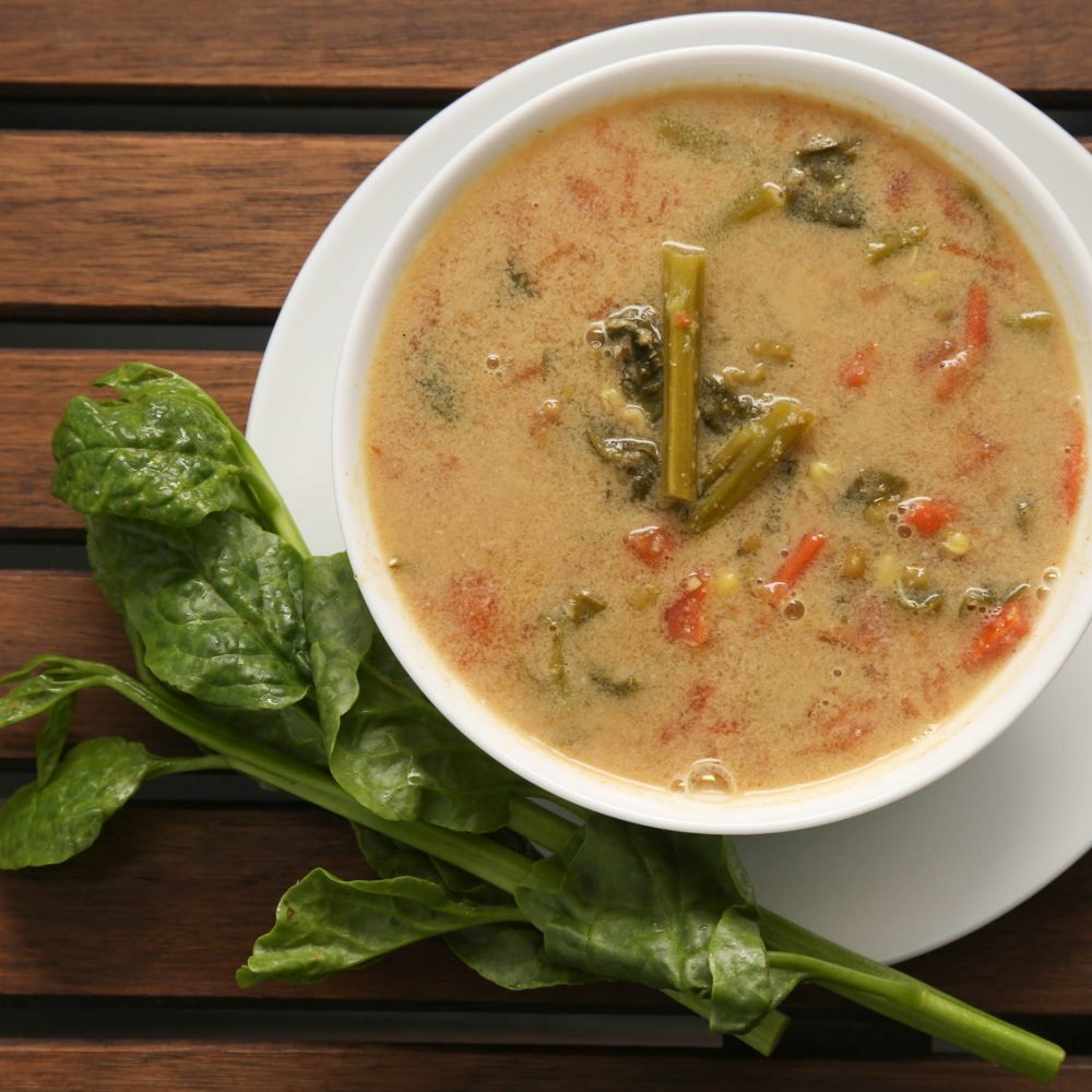 Vale Bajji Ambat Recipe | Malabar Spinach Curry Recipe from Western ...