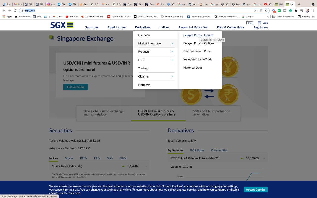 Step 2:- Go to Derivative segment, then go to market information. In ...