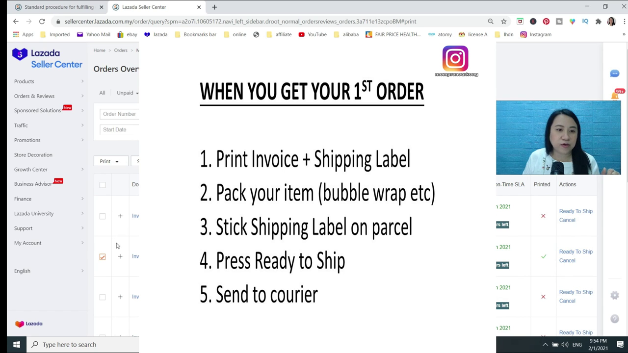 How to Ship Your First Order in Lazada