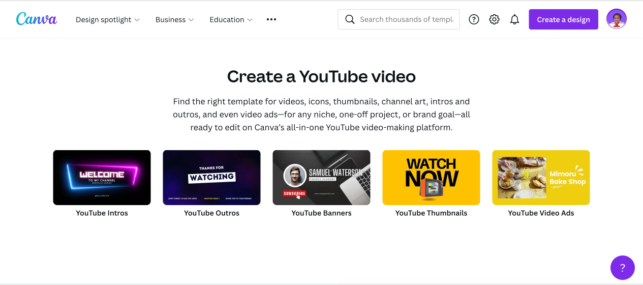 Canva Spotlight Design