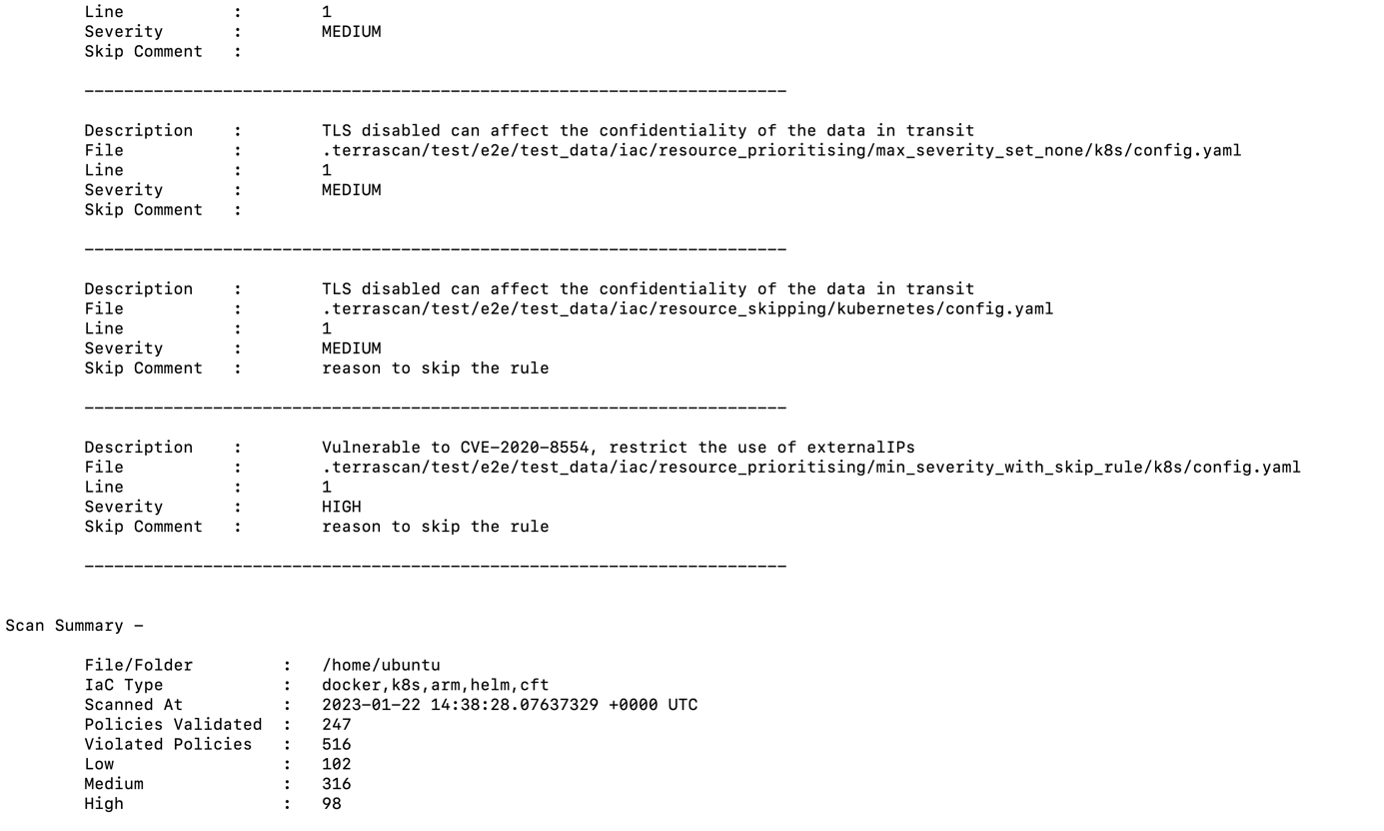 Uploading Terrascan Reports to s3 Bucket