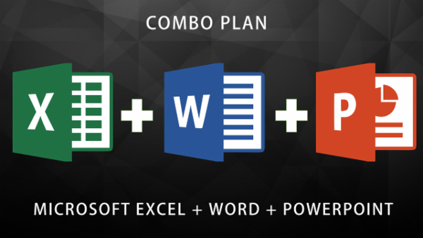 MS Excel + MS Word + MS Powerpoint Expert (COMBO PLAN)