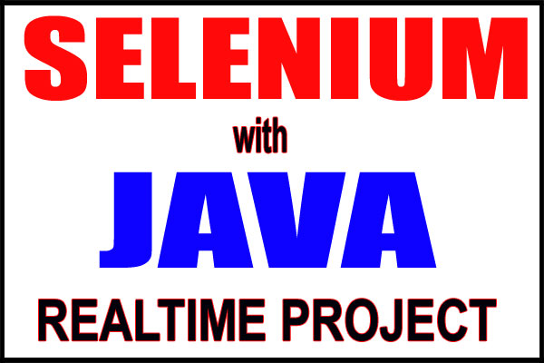 Seleniun with Java RealTime Project