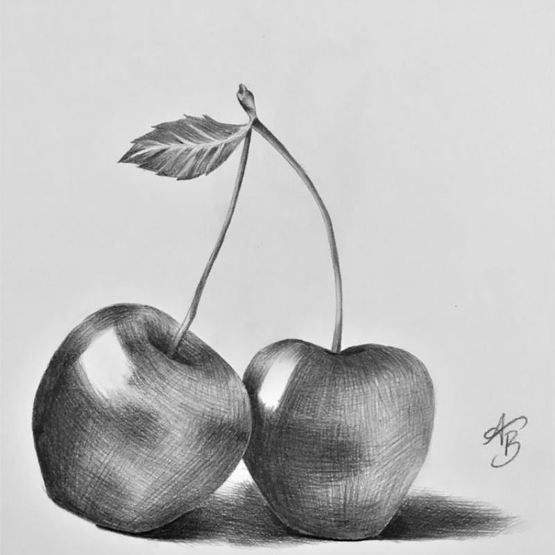 Learn to to sketch a Photorealistic Fruit
