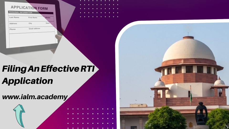Filing An Effective Rti Application