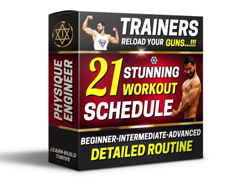 21 WORKOUT SCHEDULES: (BEGINNER-INTERMEDIATE-ADVANCED)