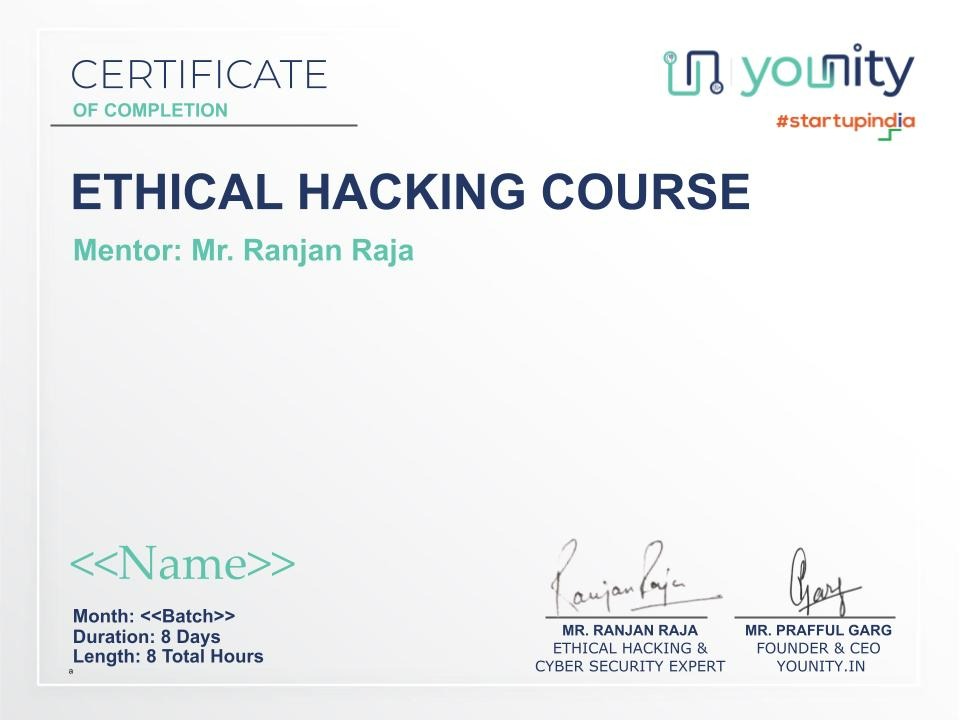 Ethical Hacking Pre Recorded Course