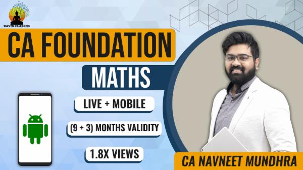 CA FOUNDATION MATHEMATICS- Mobile Course