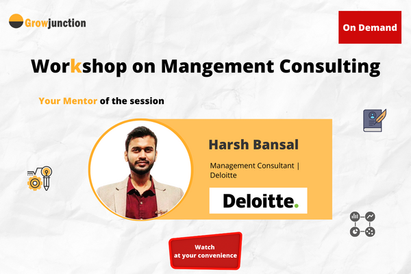 Management Consulting workshop by Management Consultant from Deloitte