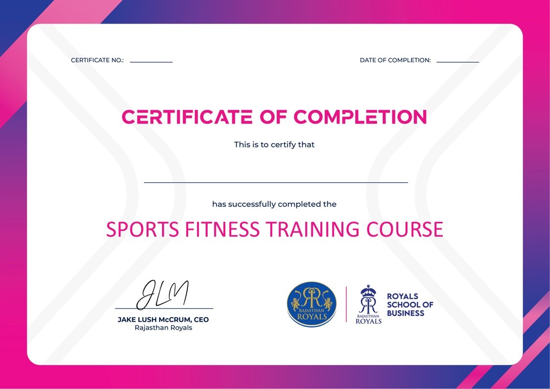Sports Fitness Training Course Online