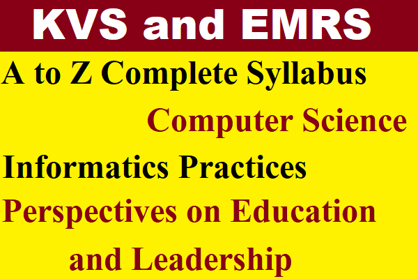 Only For Kvs 2022 23 Pgt Cs A To Z 
