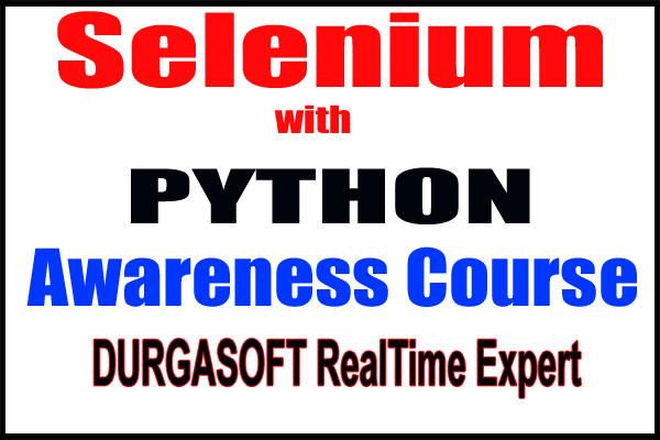 Selenium with Python Awareness Course