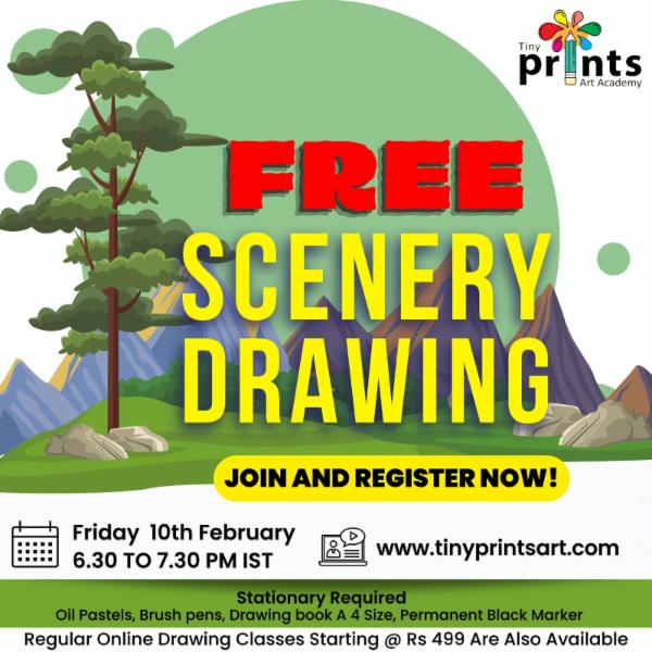 FREE Scenery Drawing Class