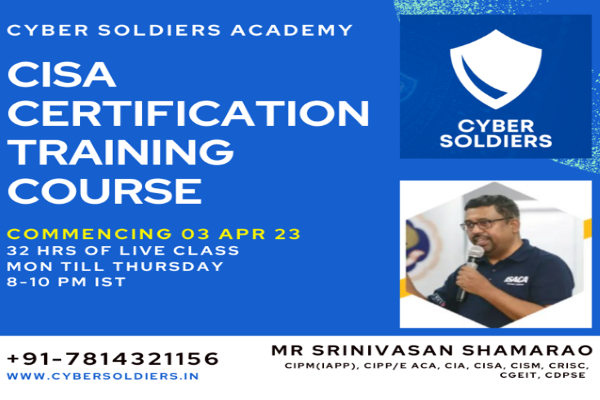 Certified Information Systems Auditor (CISA) Certification Training Course