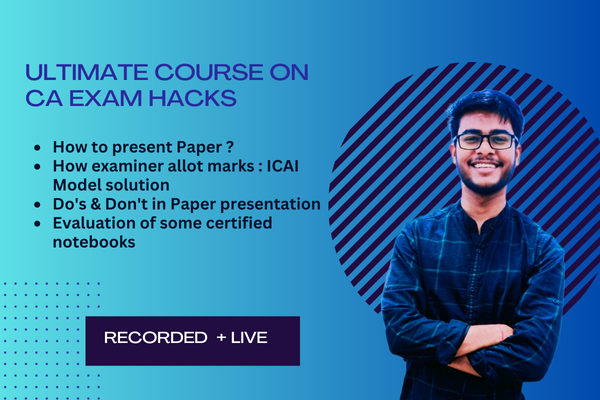 CA Exam Hack - How to present Paper ? How examiner allot marks : ICAI ...
