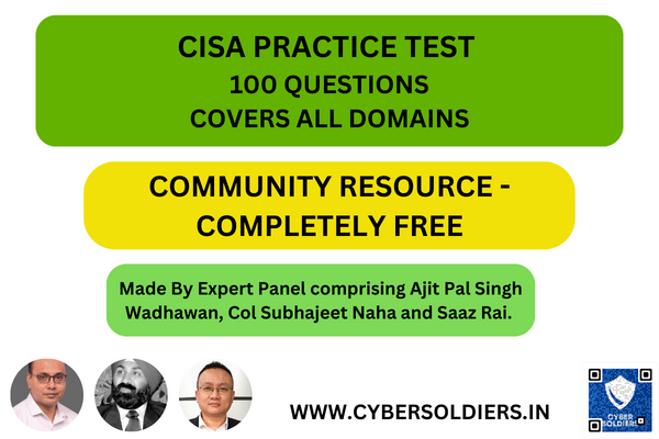 CISA PRACTICE TEST - COMMUNITY EDITION