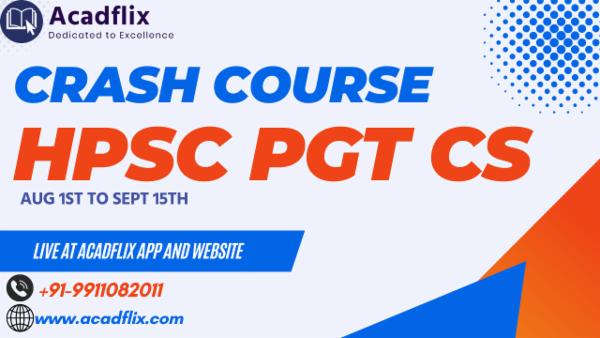HPSC PGT CS Crash Course