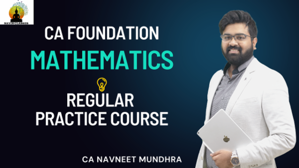 CA Foundation Maths Regular Practice Course Dec'23