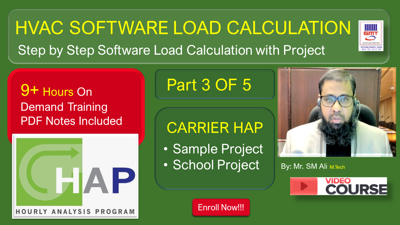 HVAC Designing- Carrier HAP (Hourly Analysis Program)
