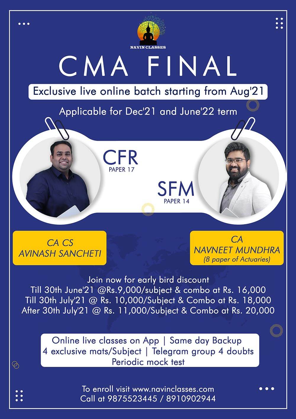 CA Coaching in Kolkata | CA Inter Accounting | Navin Classes | CA CS CMA Classes
