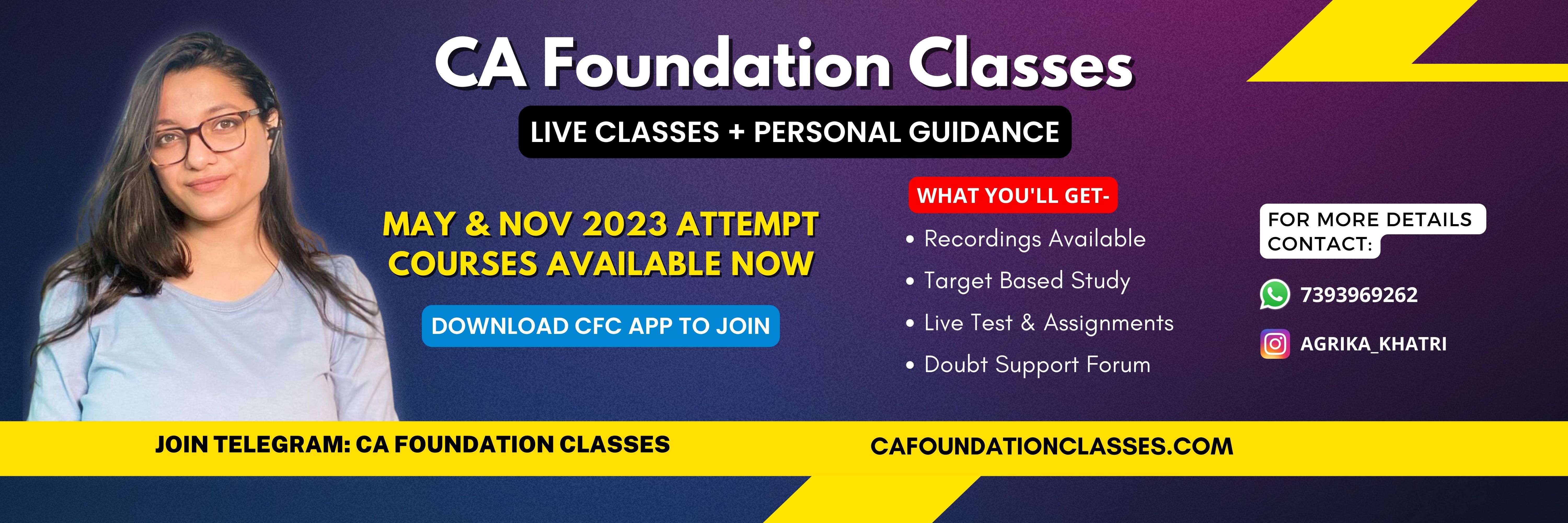 CA Foundation Classes