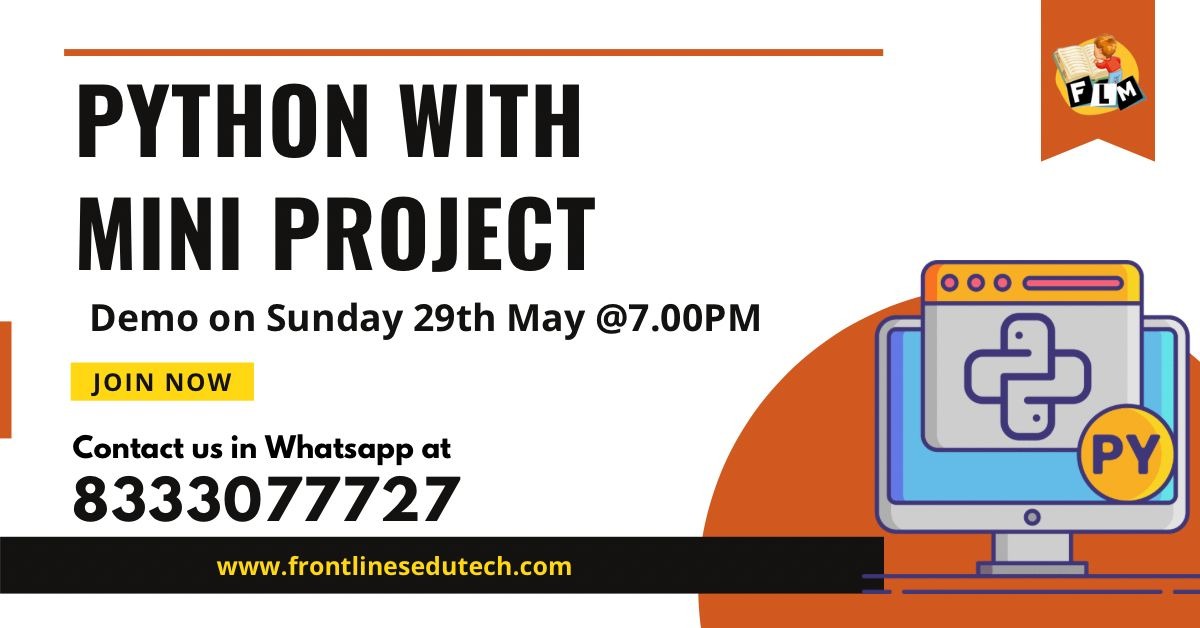 Learn Python With Realtime Project Online Training in Telugu by Python Expert
