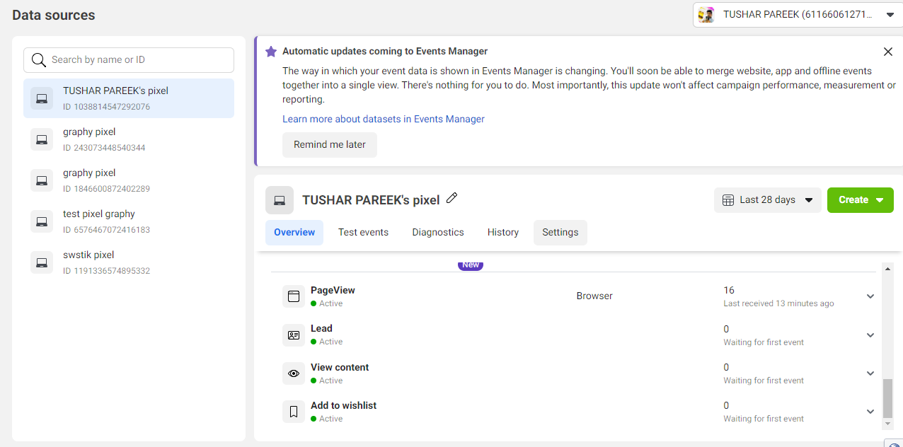 How to track different events and pages on graphy website using ...