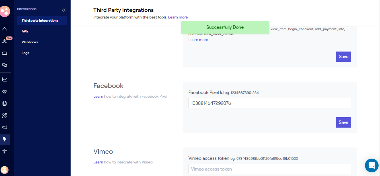 How to set up conversion tracking on a graphy website using facebook pixel